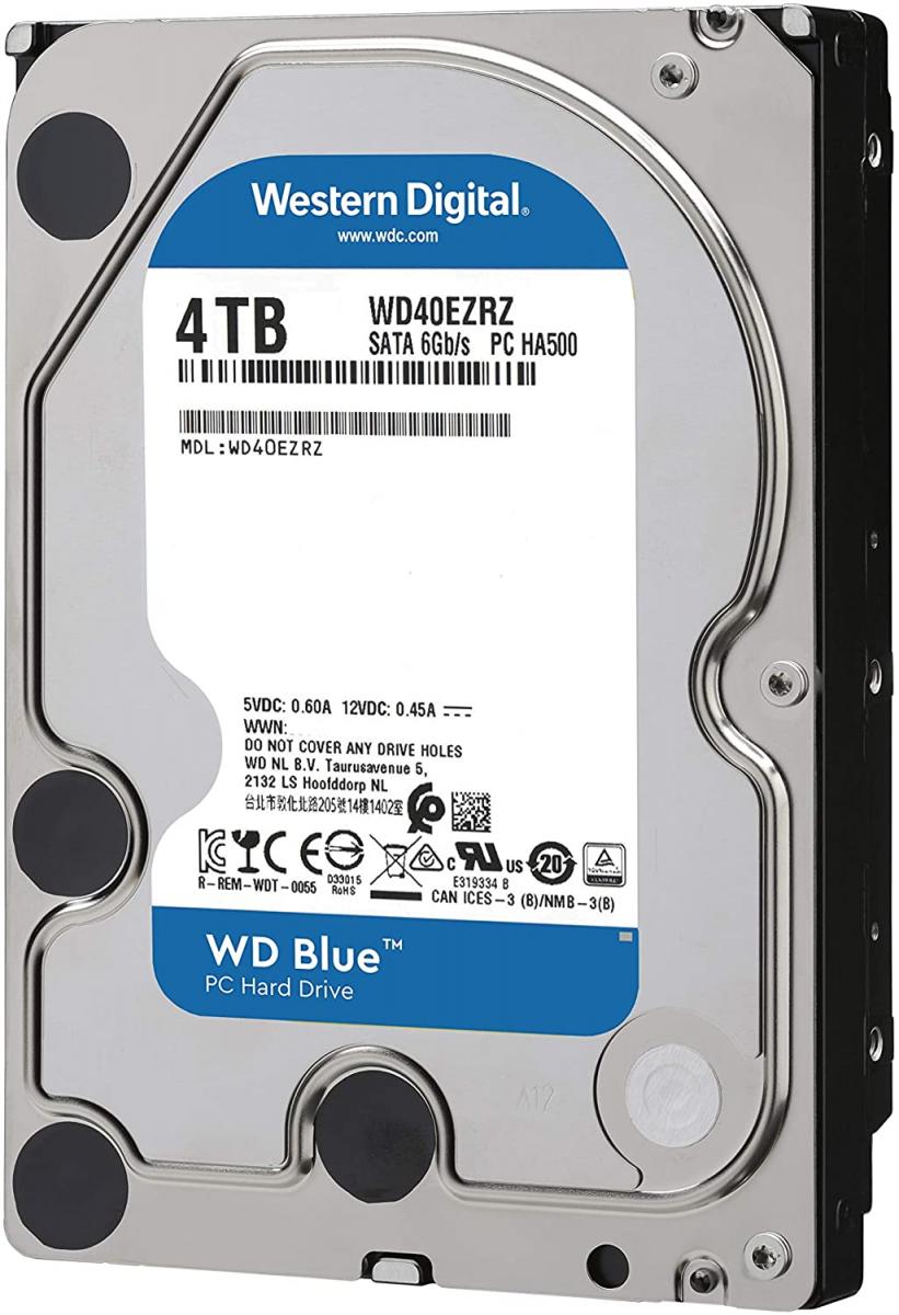 WD Blue WD40EZRZ 4TB, 3.5", 5.4K, 64MB, SATA III -kiintolevy / 3.5 ...